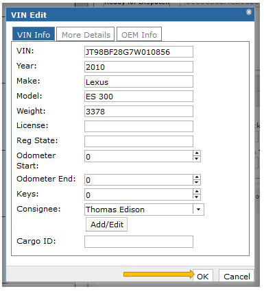 Create a BOL – GoPhore - Auto Carrier Software