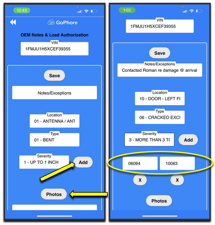 Record AIAG Damage Codes and Where they can be Viewed Afterward ...