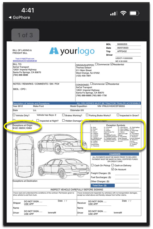 Record AIAG Damage Codes and Where they can be Viewed Afterward ...