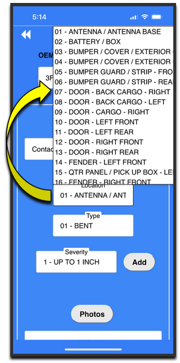 Record AIAG Damage Codes and Where they can be Viewed Afterward ...