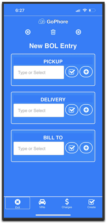 New BOL Button – GoPhore - Auto Carrier Software