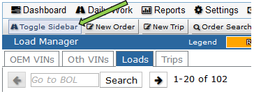 Toggle Sidebar – GoPhore - Auto Carrier Software