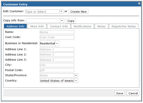 Customer Entry – GoPhore - Auto Carrier Software