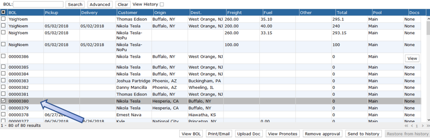 Upload Documents to a BOL – GoPhore - Auto Carrier Software
